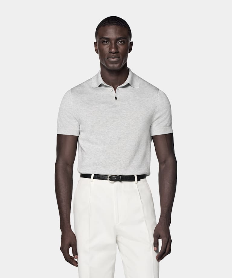 Polos pour homme - Polos en cachemire et en coton à manches longues ...