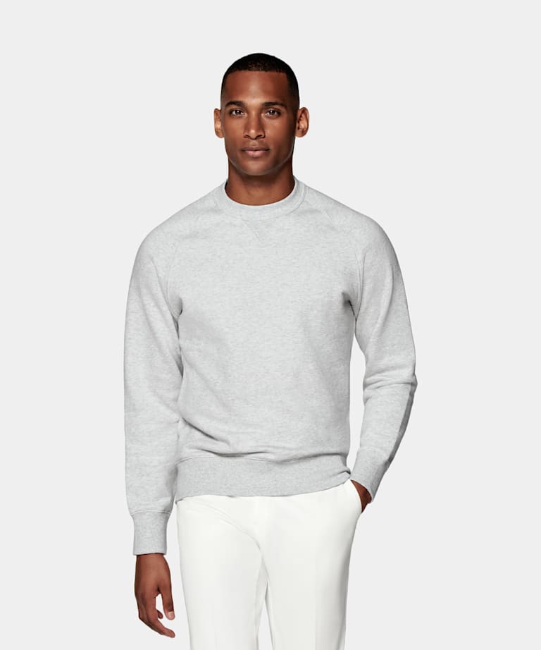 Light Grey Casual Set in Pure Cotton | SUITSUPPLY US