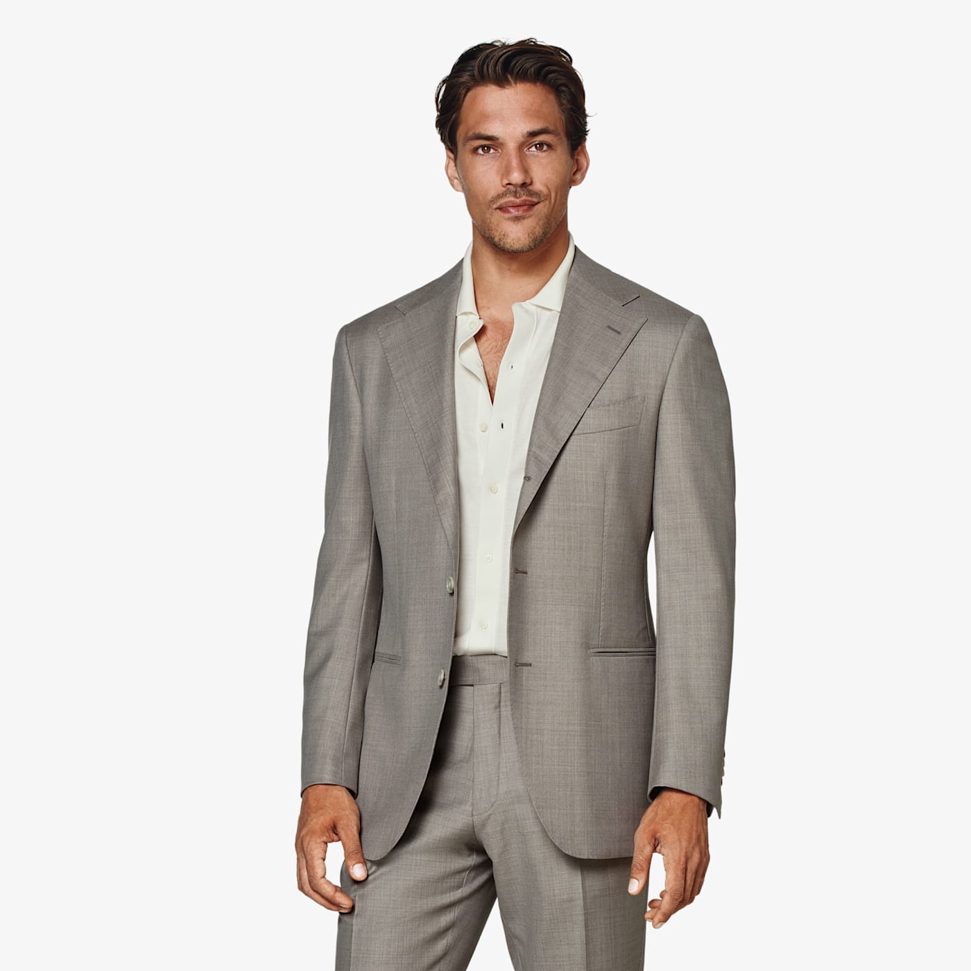 Suitsupply Sand Roma Blazer In Gray | ModeSens
