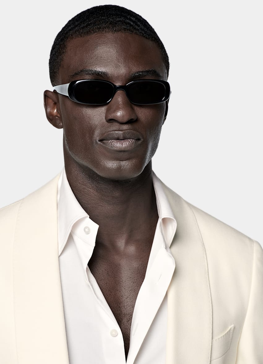 Off-White Tailored Fit Havana Dinner Jacket in Pure 4-Ply Traveller ...