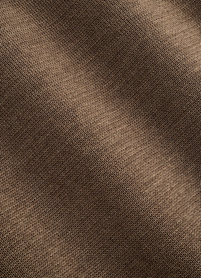 Dark Green Polo in Cotton Silk | SUITSUPPLY