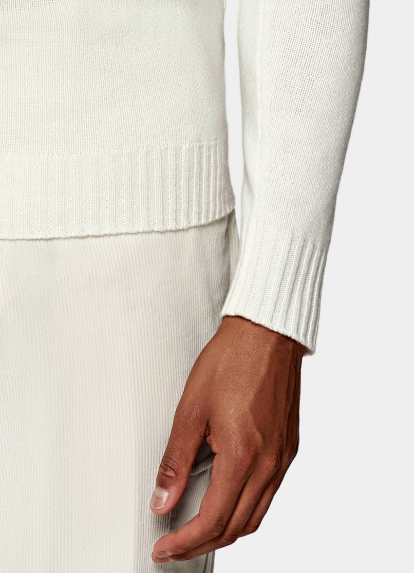 Off-White Turtleneck | Wool Cashmere | SUITSUPPLY