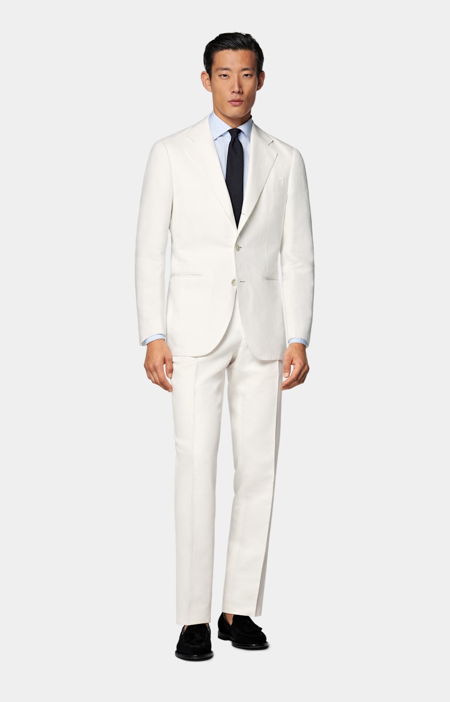 Off-White Tailored Fit Havana Suit in Linen Cotton | SUITSUPPLY ...