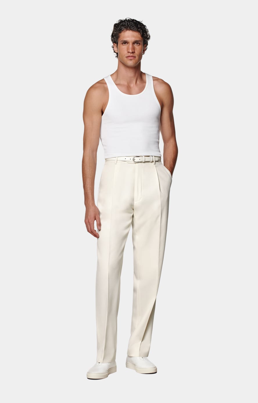 White Tank Top in Pure Cotton | SUITSUPPLY | SUITSUPPLY US