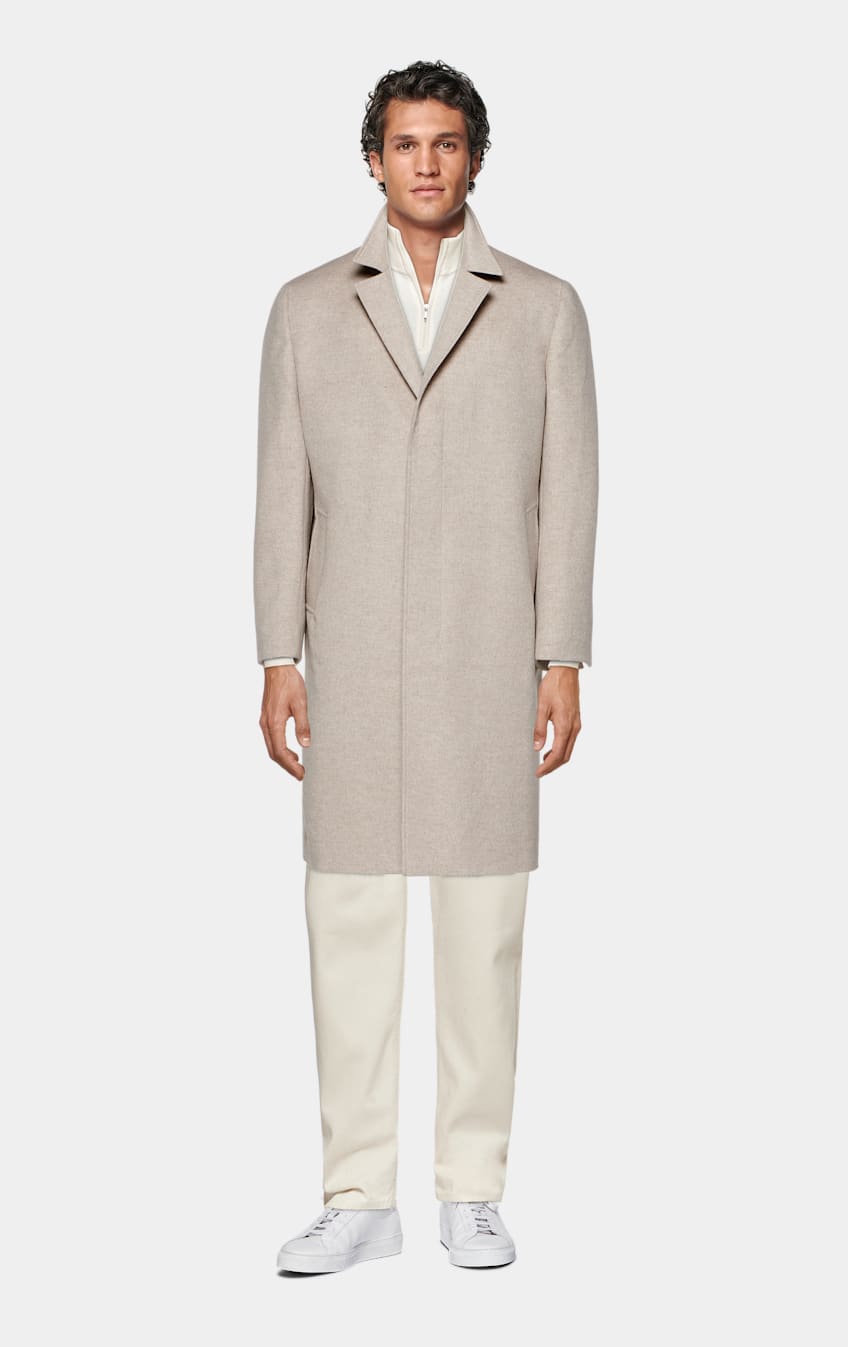 Sand Overcoat in Pure Wool | SUITSUPPLY Spain