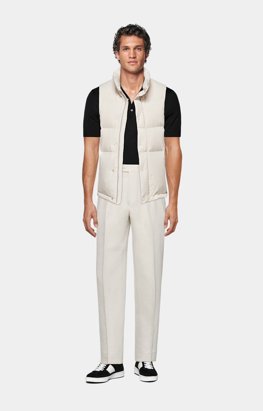 Black Polo in Californian Cotton & Mulberry Silk | SUITSUPPLY The ...