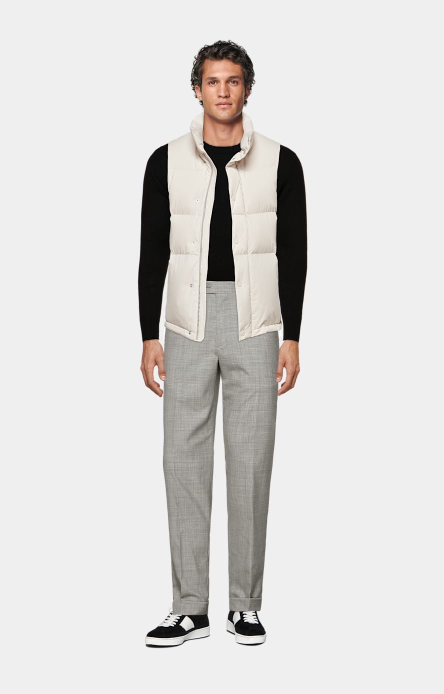Sand Down Vest in Technical Fabric | SUITSUPPLY | SUITSUPPLY US